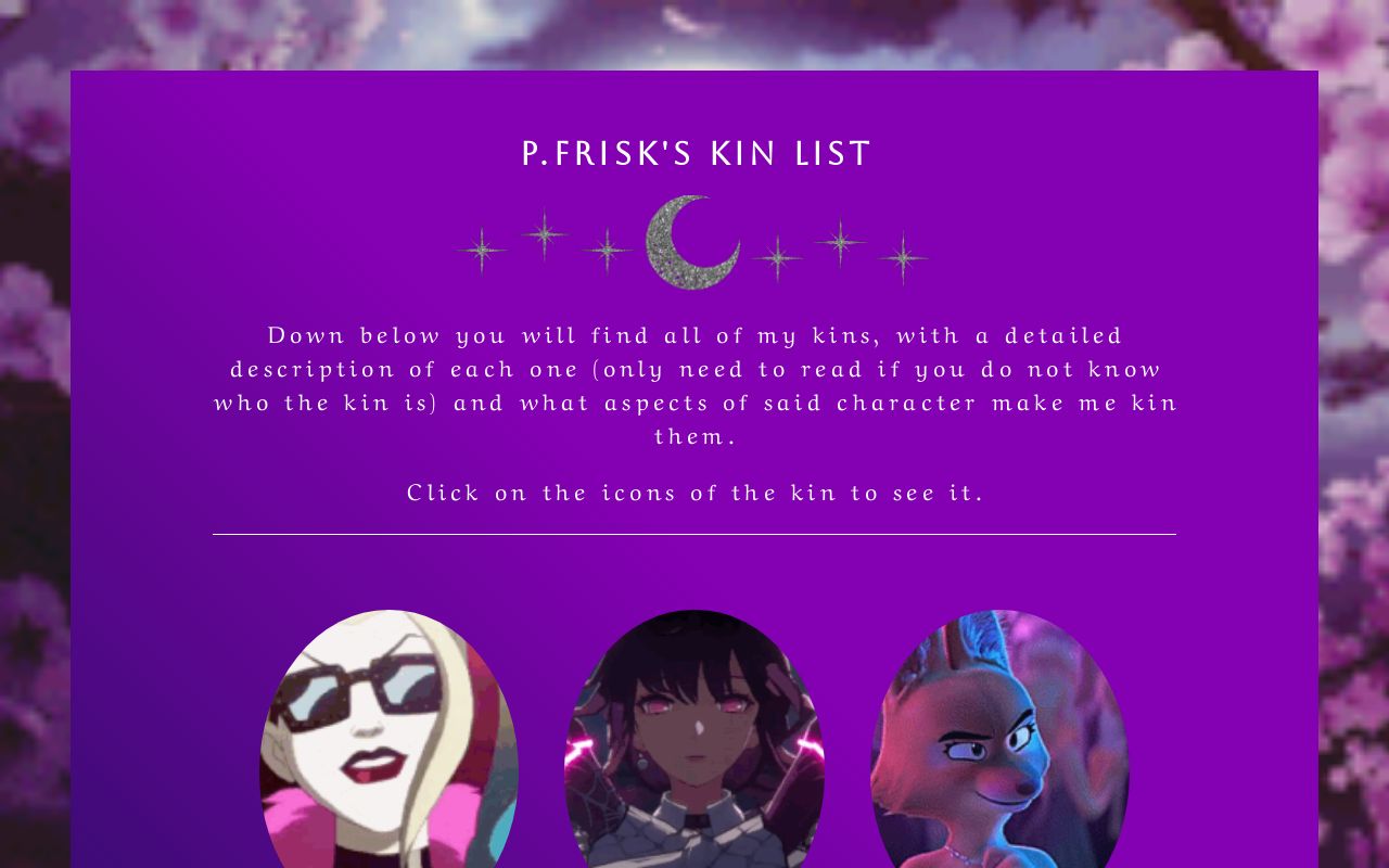 P.Frisk's Kin List